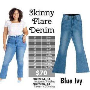 LuLaRoe | Jeans | Nwt Lularoe Skinny Flair Denim | Poshmark